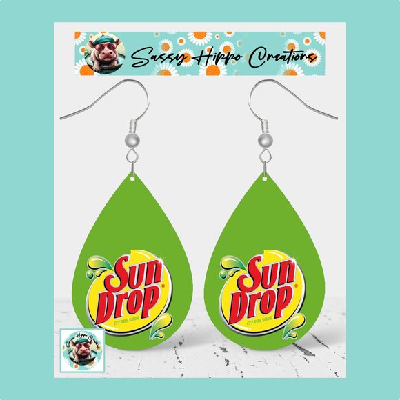 Sassy Hippo Creations | Jewelry | Earrings Sun Drop Citrus Soda Pop ...